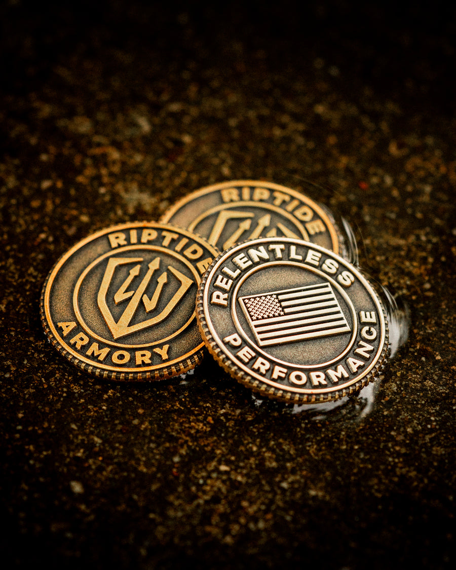 Relentless Performance Challenge Coin (Limited Edition) – Riptide Armory