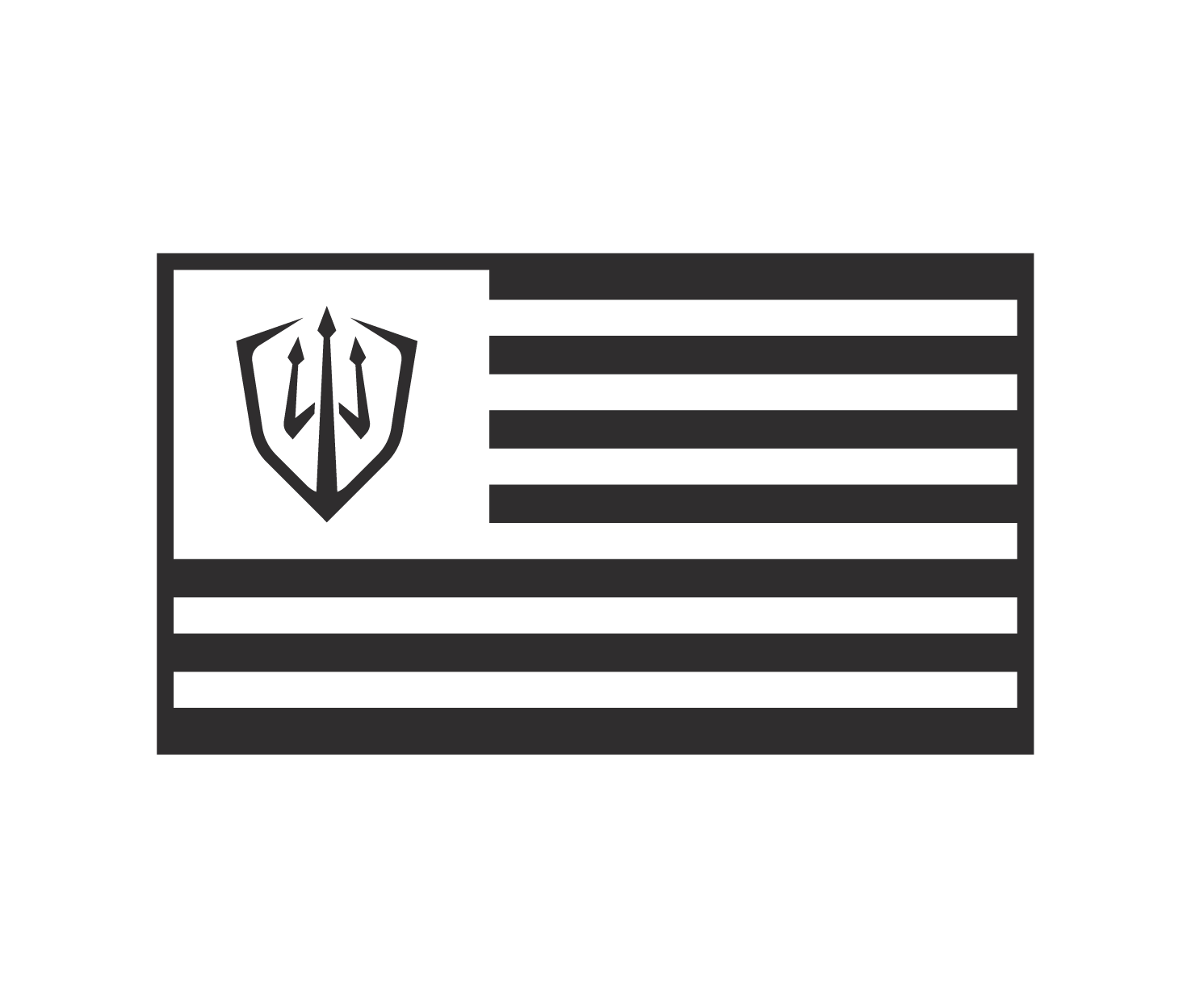 Trident Flag Sticker – Riptide Armory